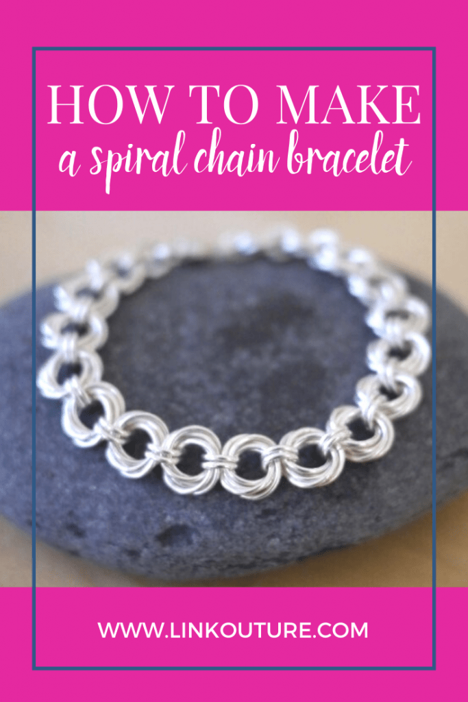 How to make a spiral chain bracelet – Linkouture